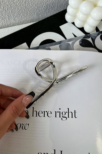 Saira Claw Clip - Silver – Thats So Fetch AU