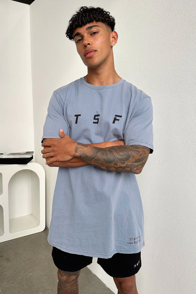 Zone Tee - Dusty Blue – Thats So Fetch AU